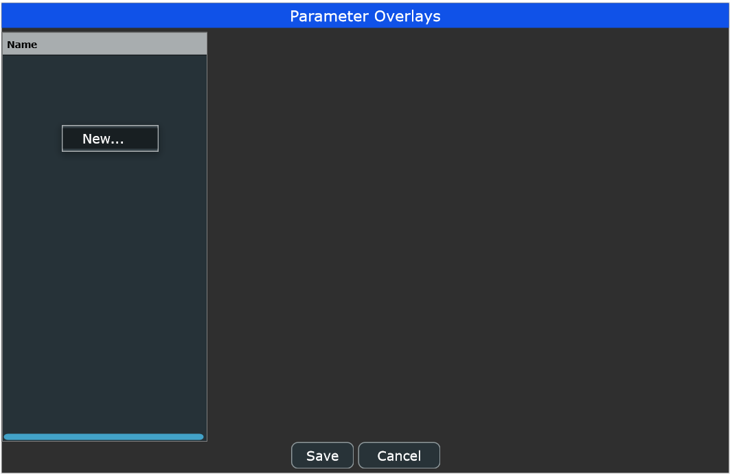 Using Parameter Overlays