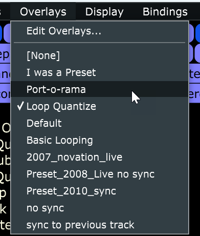 Using Parameter Overlays